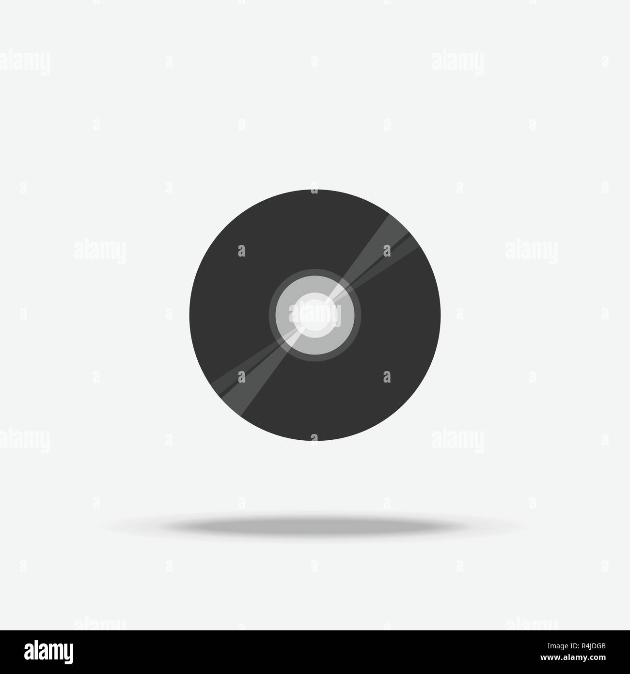 Compact disk icon flat Stock Vector Images - Alamy