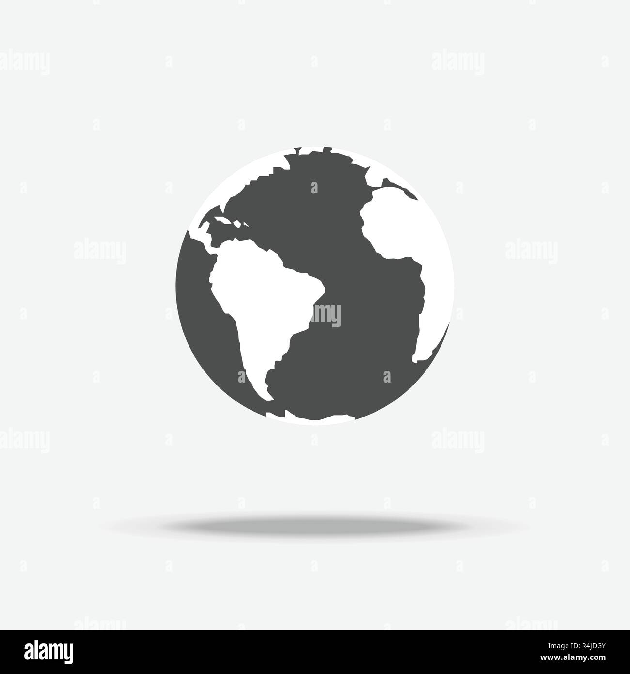 Shadow of earth vector vectors hi-res stock photography and images - Alamy