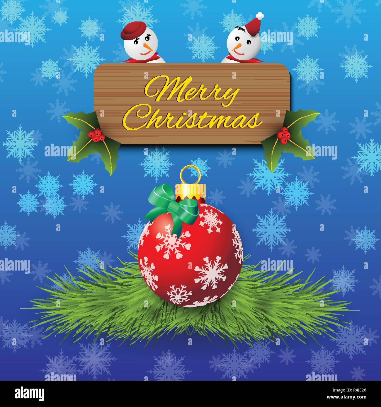 Christmas Greeting background vector Stock Vector Image & Art - Alamy