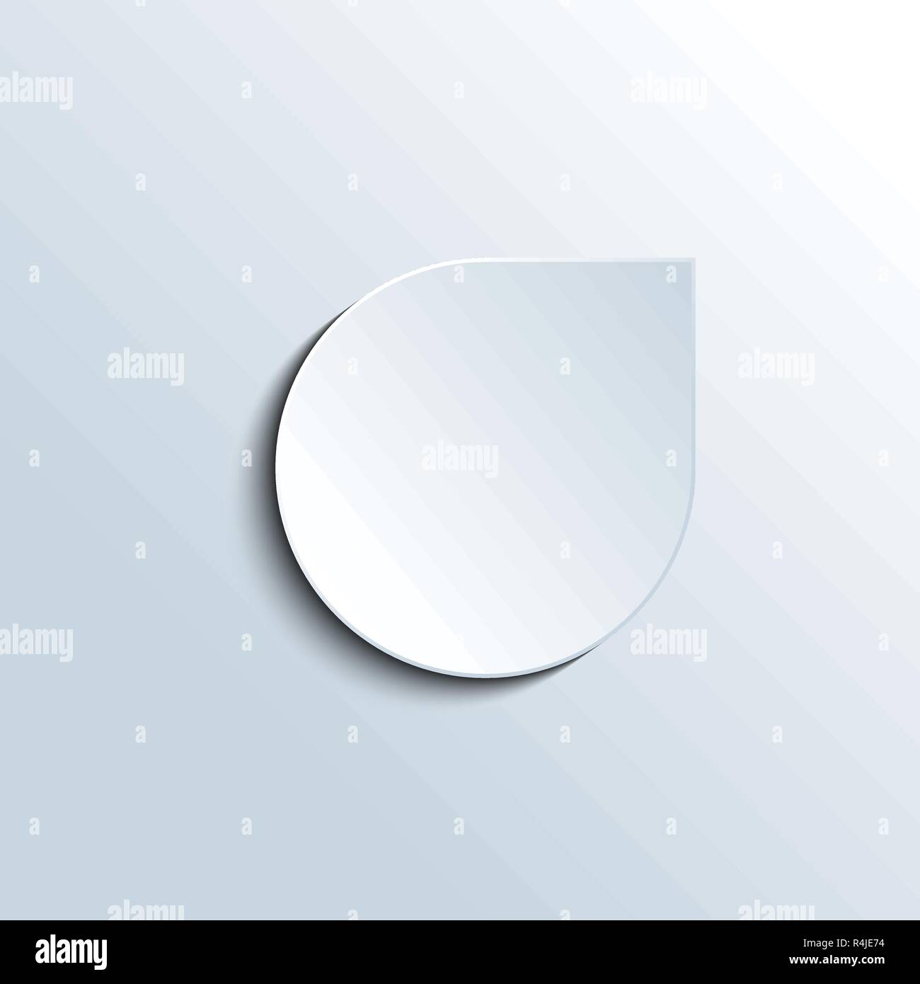 White water drop shape button vector Stock Vector Image & Art - Alamy
