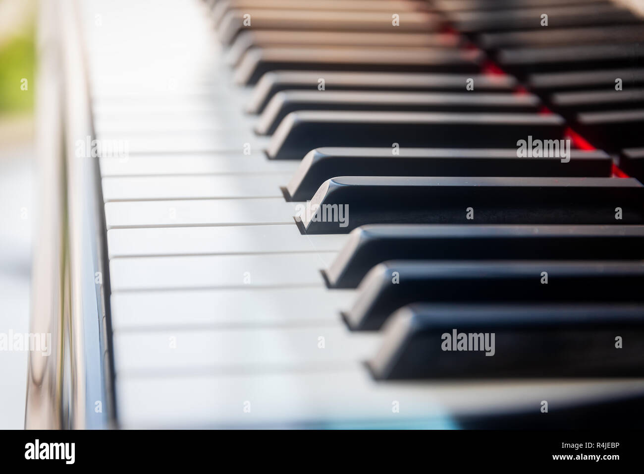 Close up view of piano keys Stock Photo - Alamy