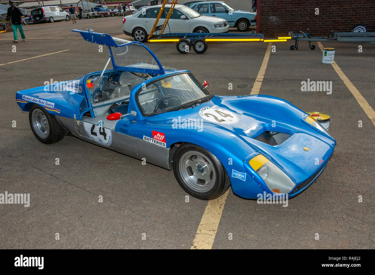 Classic race cars competing on the classic car race circuit in South ...