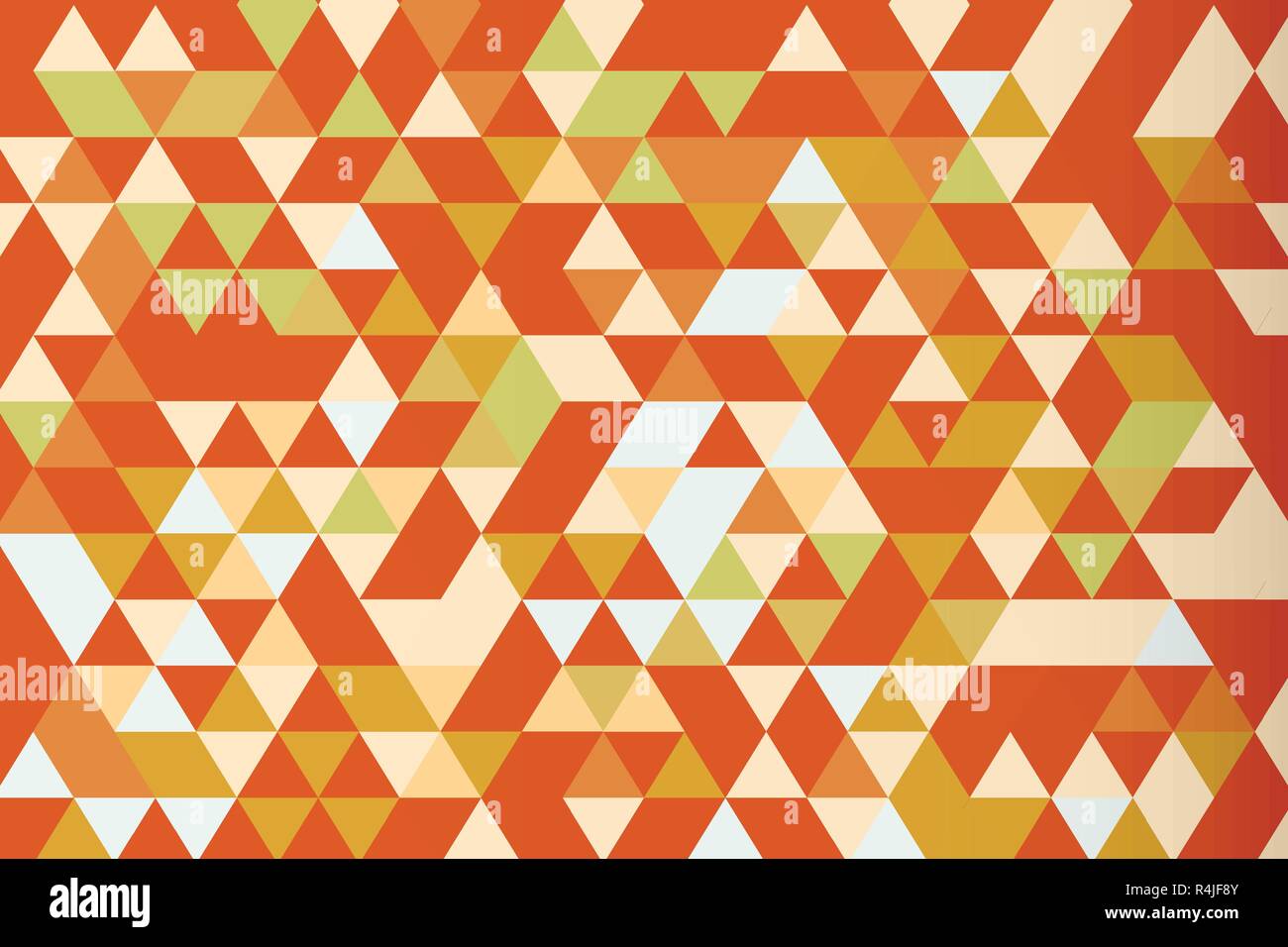 Orange mosaic triangle prism vector background, warm tone Stock Vector ...