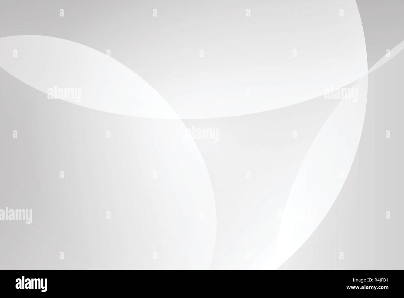 White and grey circular curve abstract background vector for business ...