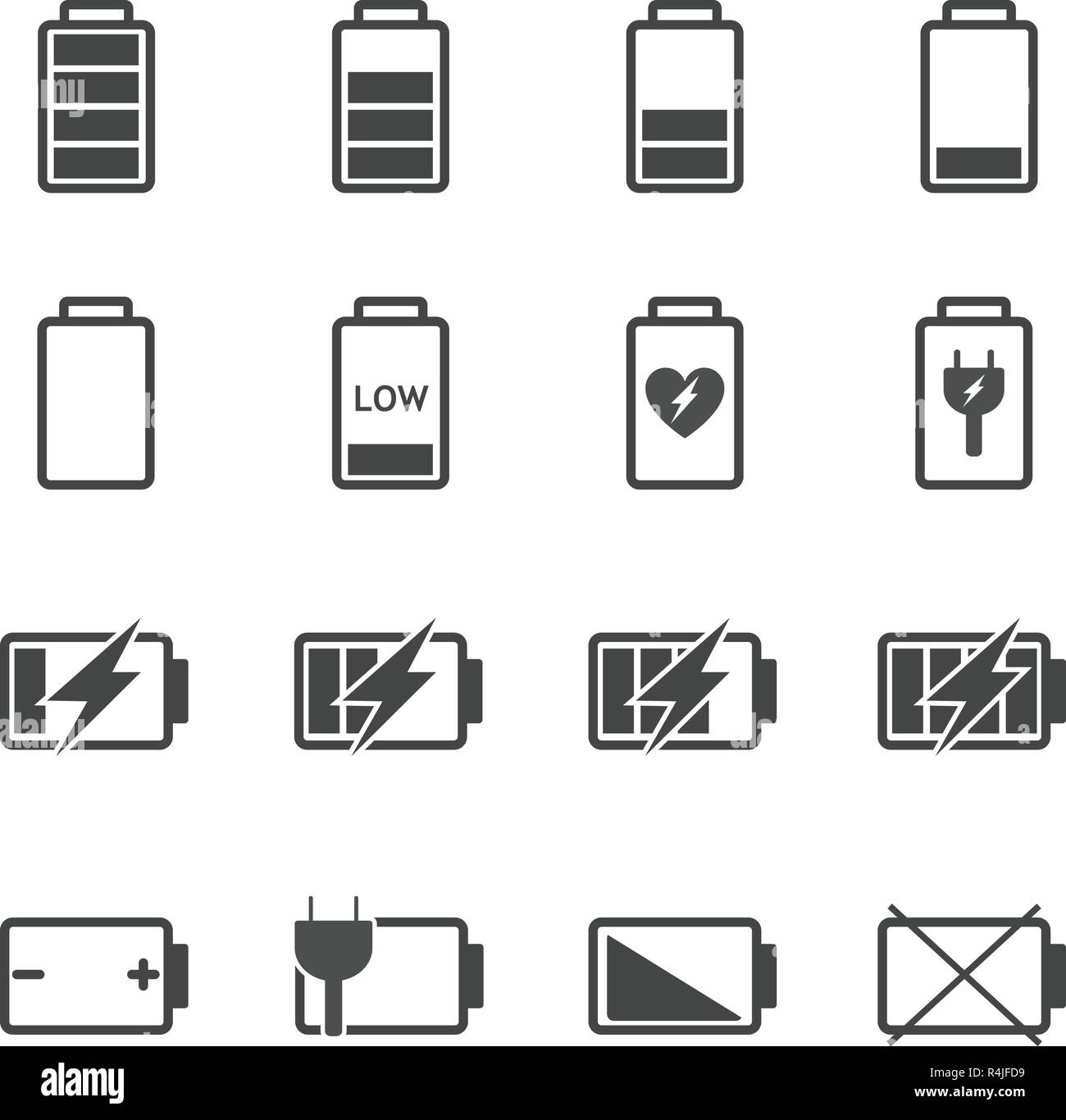 Fuel power generation icons Stock Vector Images - Alamy