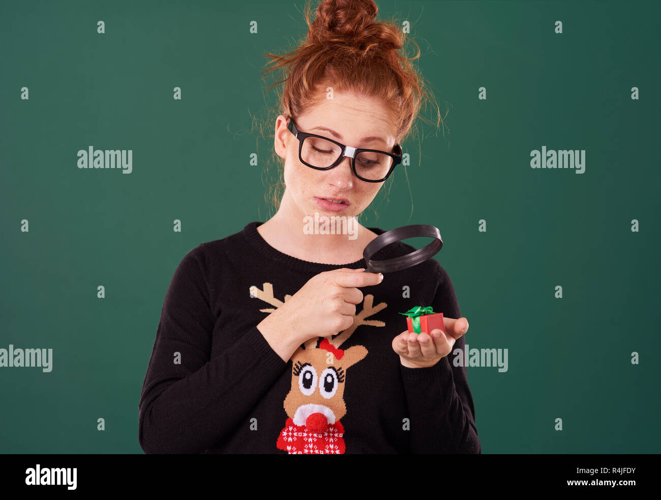 Disappointed woman present hi-res stock photography and images - Alamy