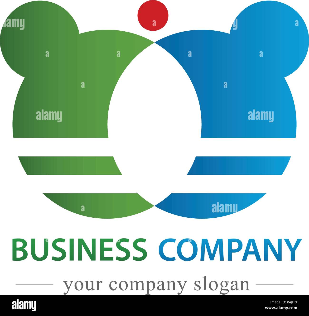 Business company logo vector. Commercial and trading concept. white ...