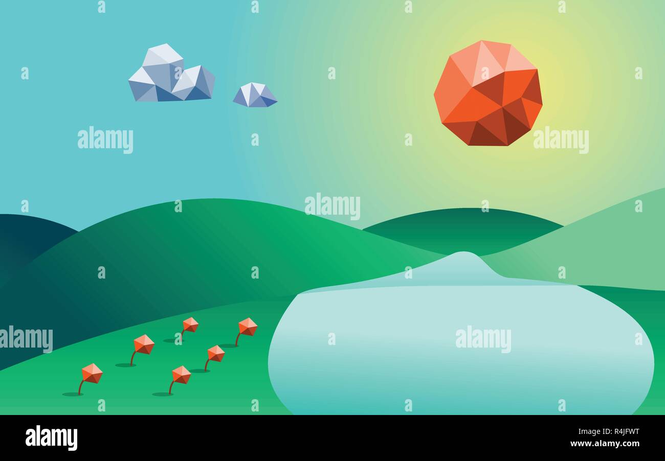 Spring flowers grass low Stock Vector Images - Alamy