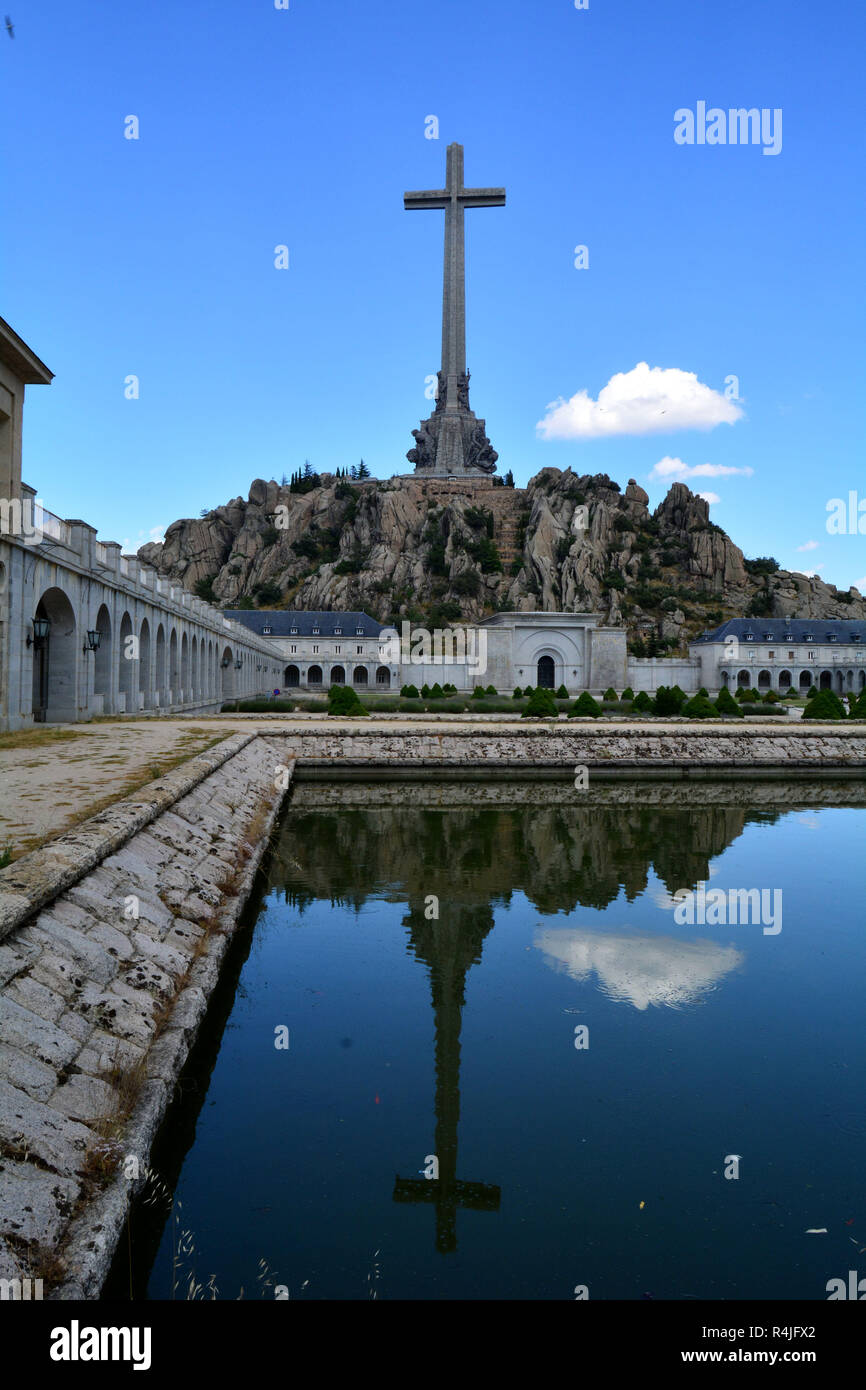 The "Valley of the Fallen" is a Spanish monumental complex built ...