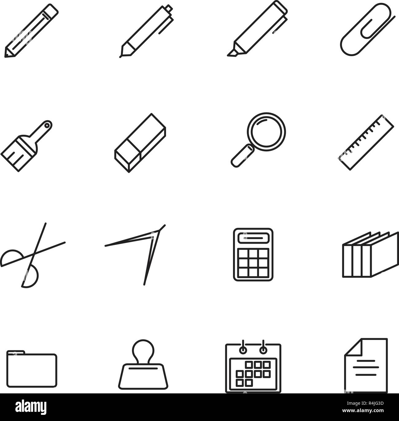 Pencil class room students Stock Vector Images - Alamy