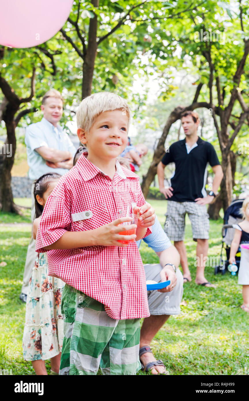 Picnic boys hi-res stock photography and images - Alamy