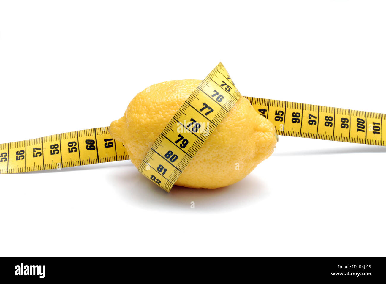 lemon with length measuring Stock Photo - Alamy