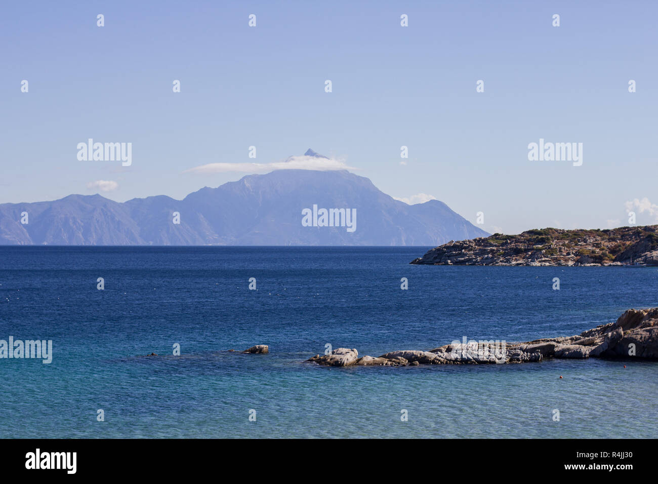 Nature Landscape of Holy Mountain Athos Greece Stock Photo - Alamy