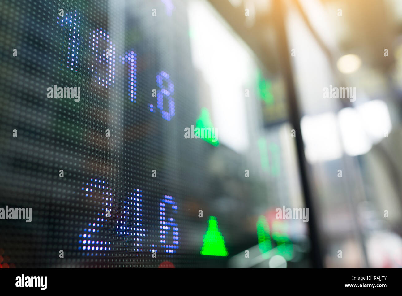 Stock market price display Stock Photo - Alamy
