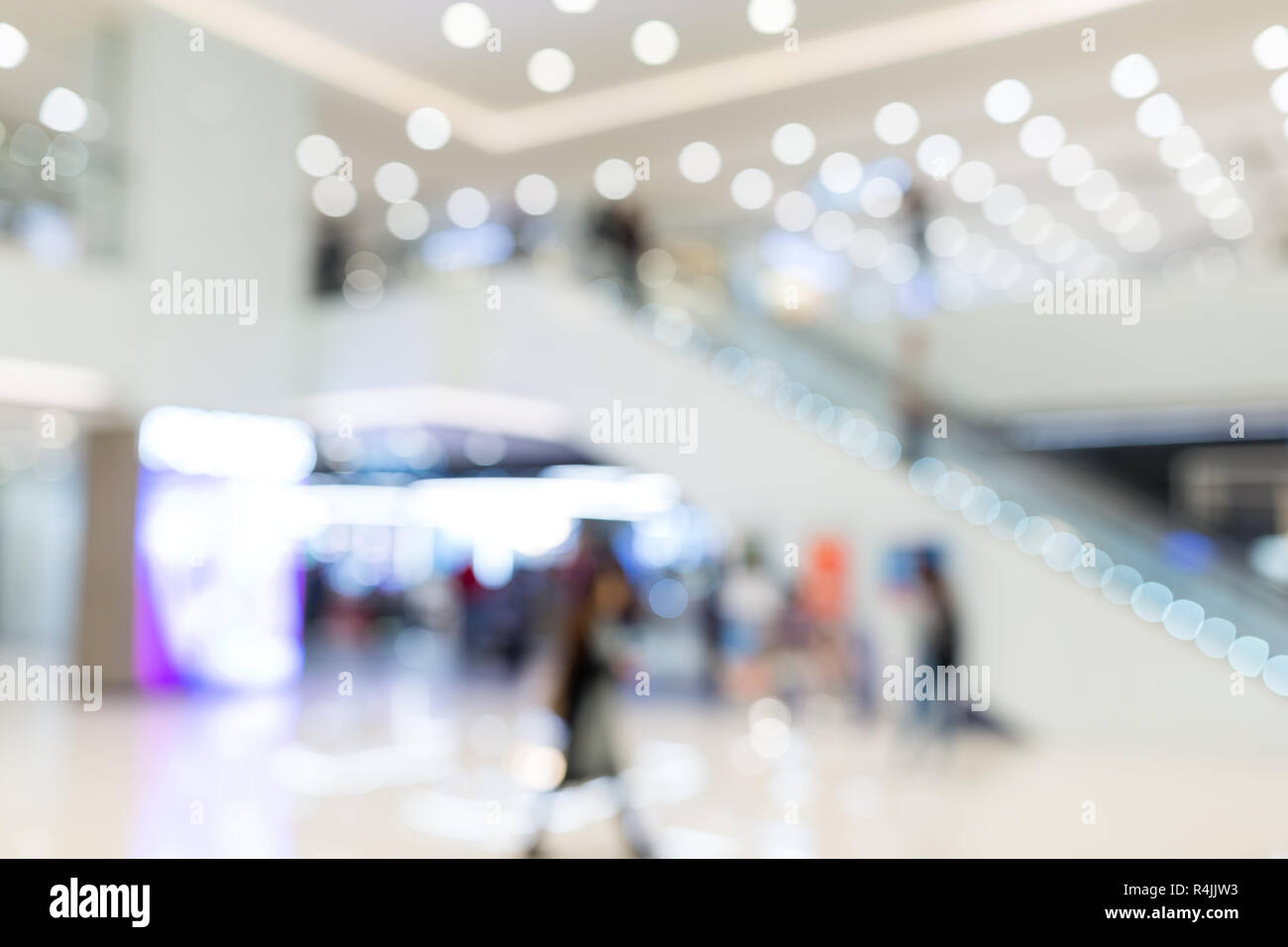 Store blur background with bokeh Stock Photo - Alamy