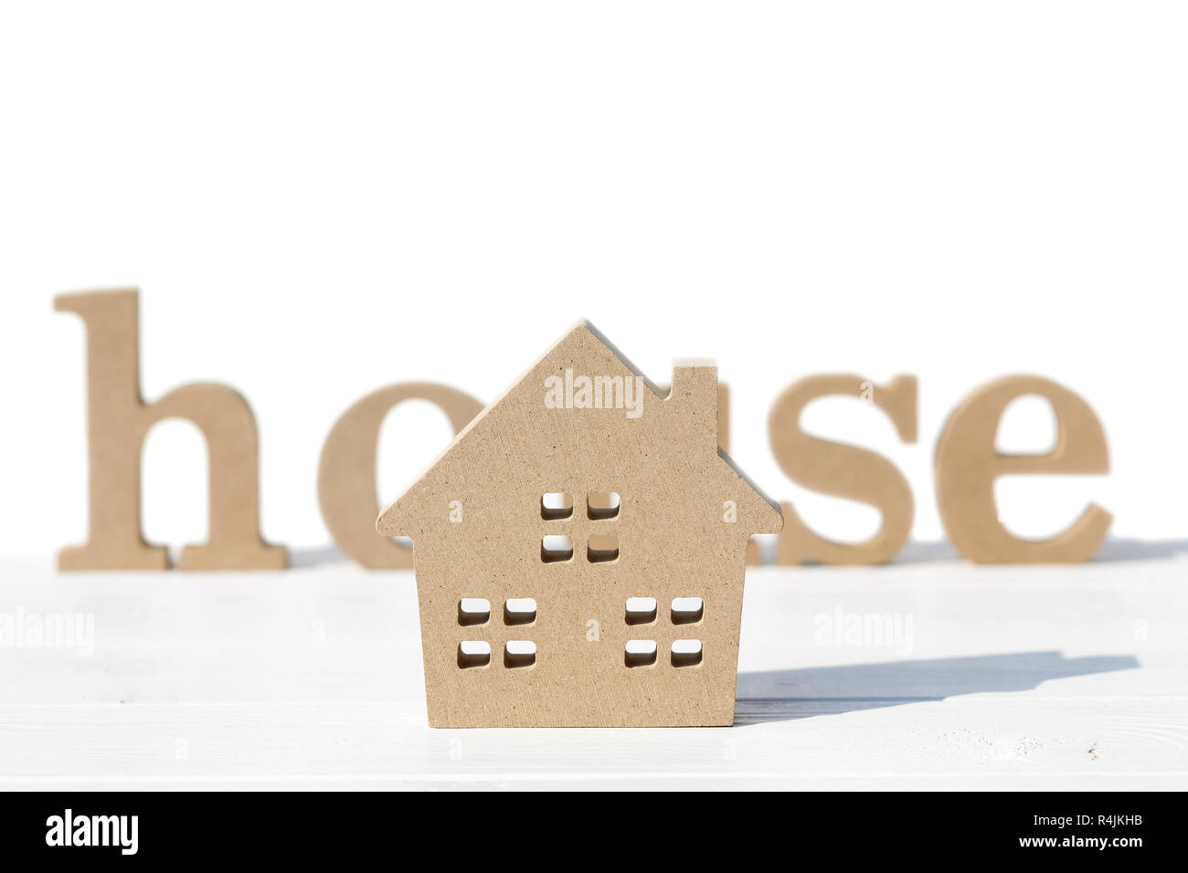 Word house made with wooden block wooden letters Stock Photo - Alamy