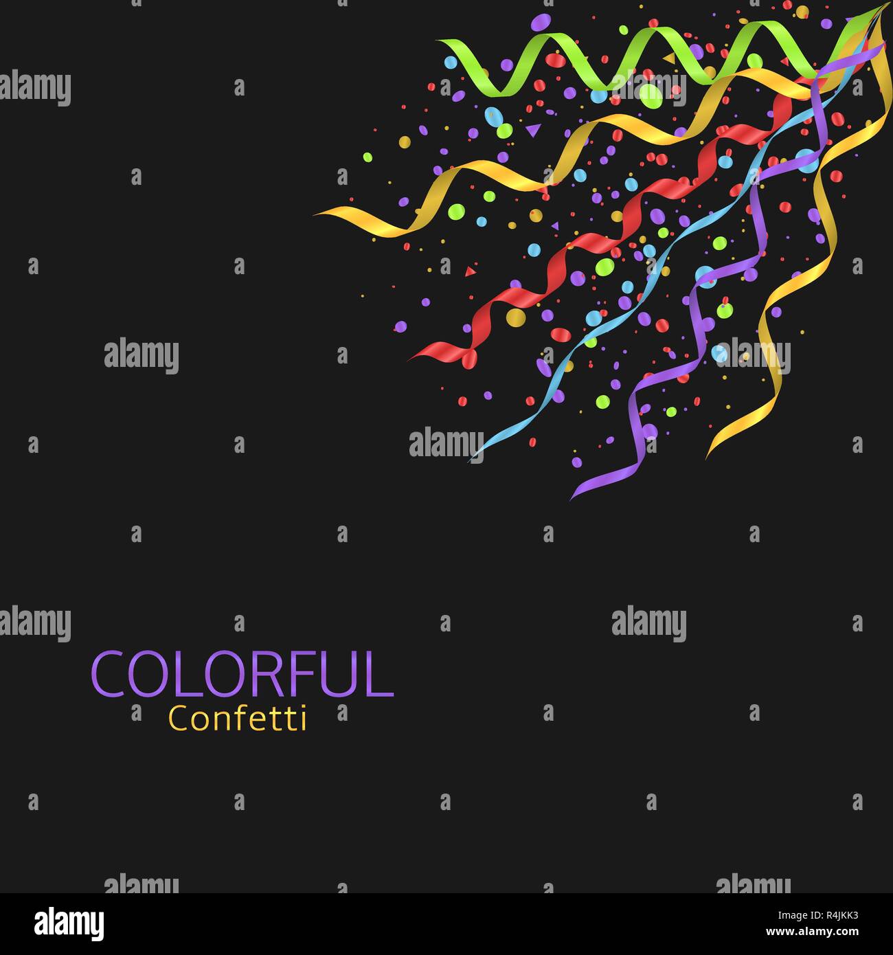 Colorful confetti background Stock Vector Image & Art - Alamy