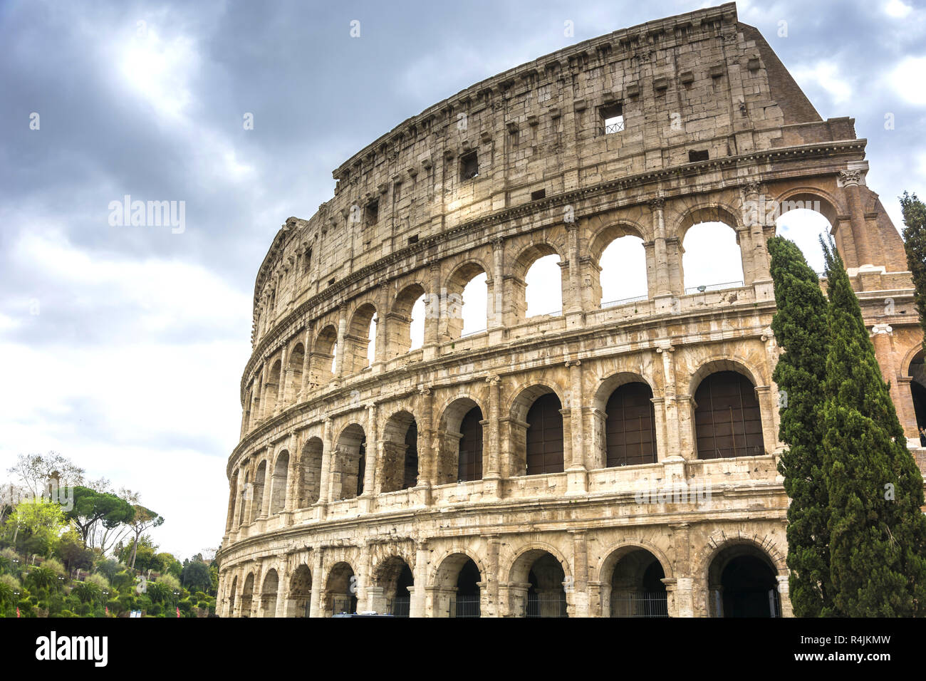 The Great Roman Colosseum Coliseum, Colosseo in Rome Stock Photo - Alamy