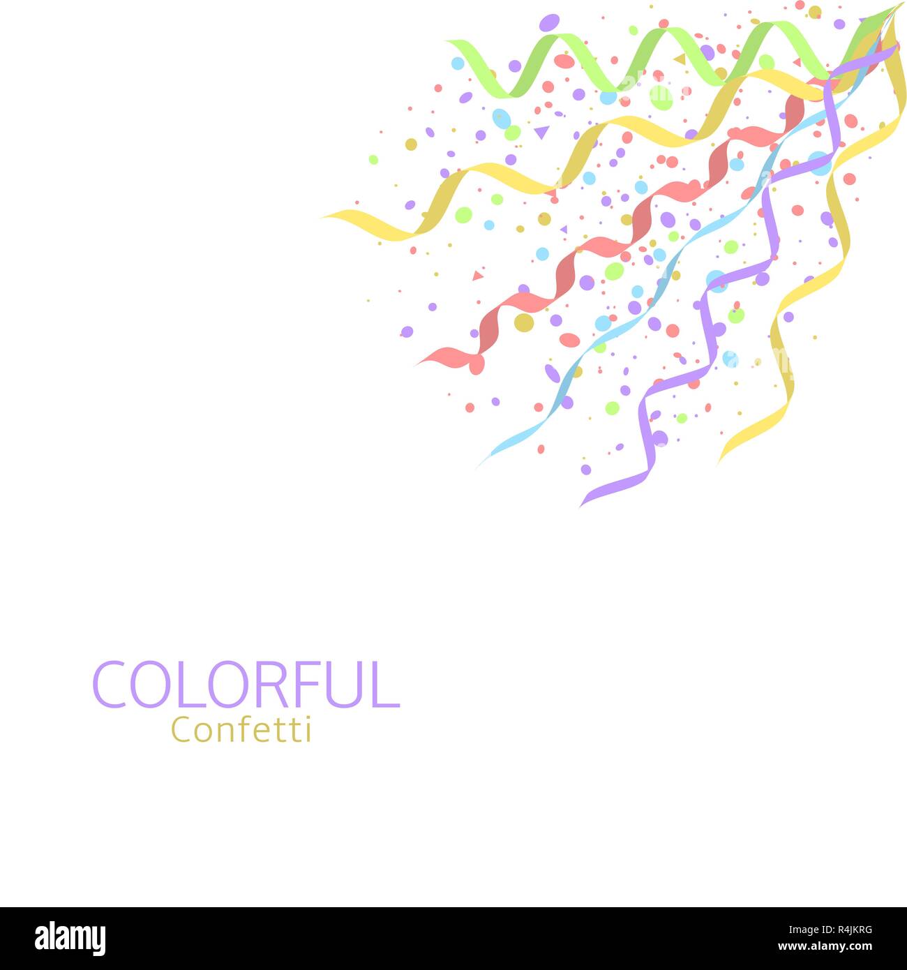 Colorful confetti background Stock Vector Image & Art - Alamy