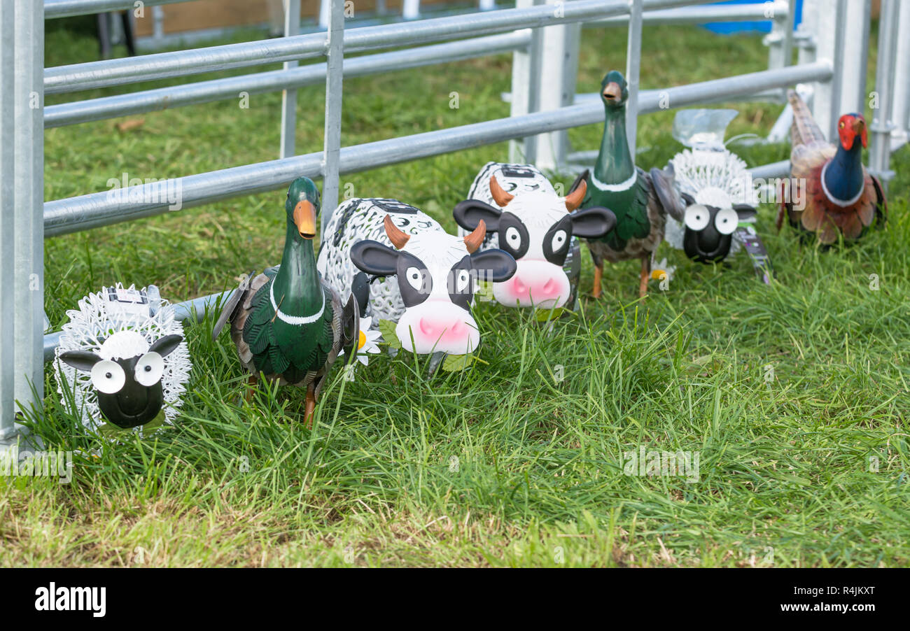 Ducks, cows and sheep Stock Photo - Alamy