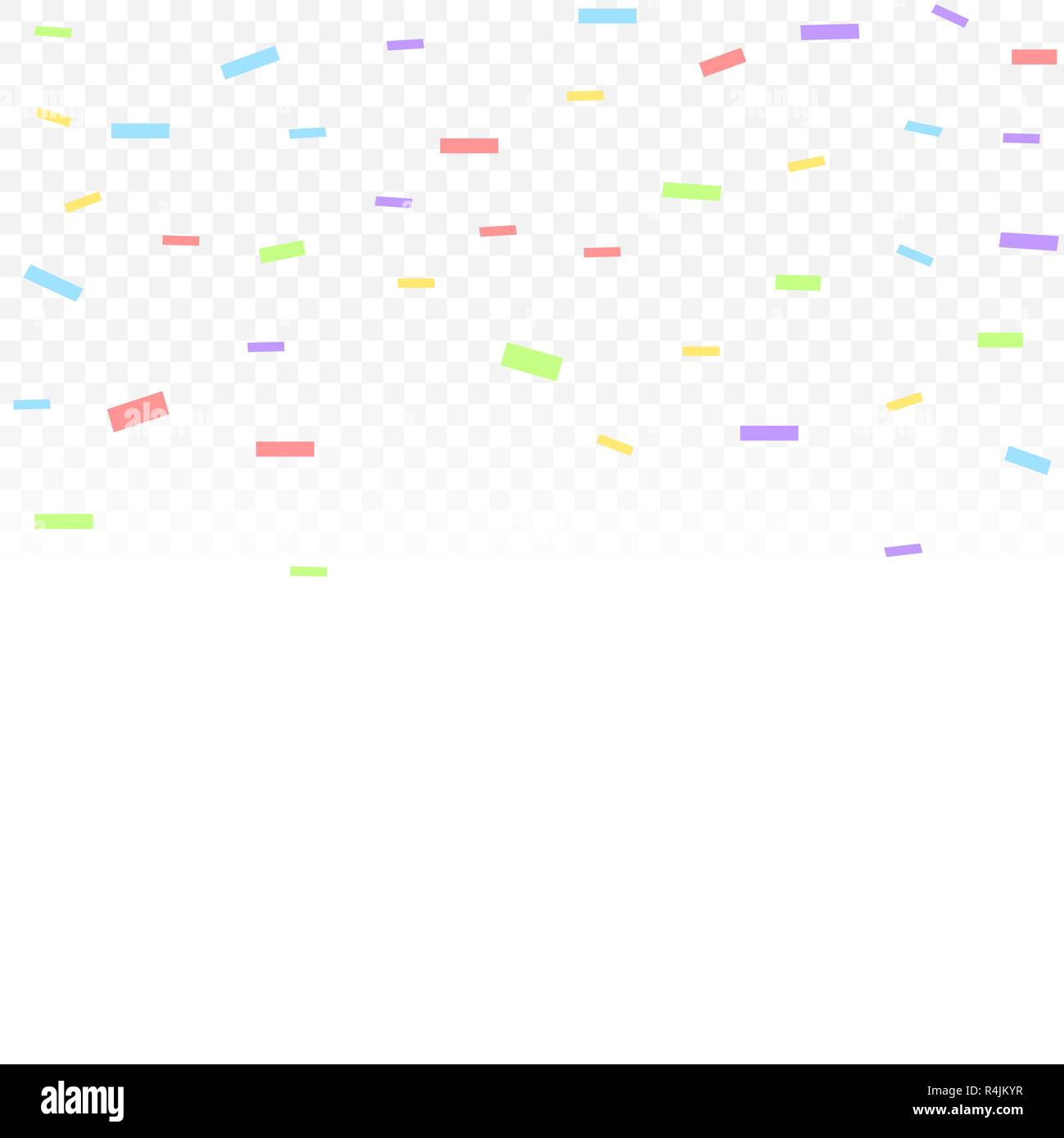 Falling colorful confetti ribbons Stock Vector Images - Alamy