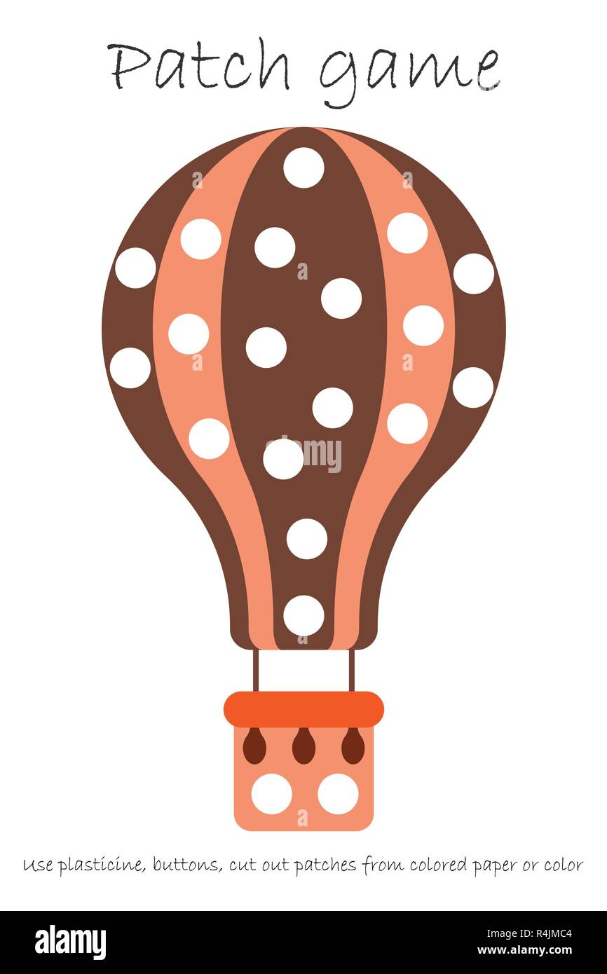 Education Patch game air balloon for children to develop motor skills ...