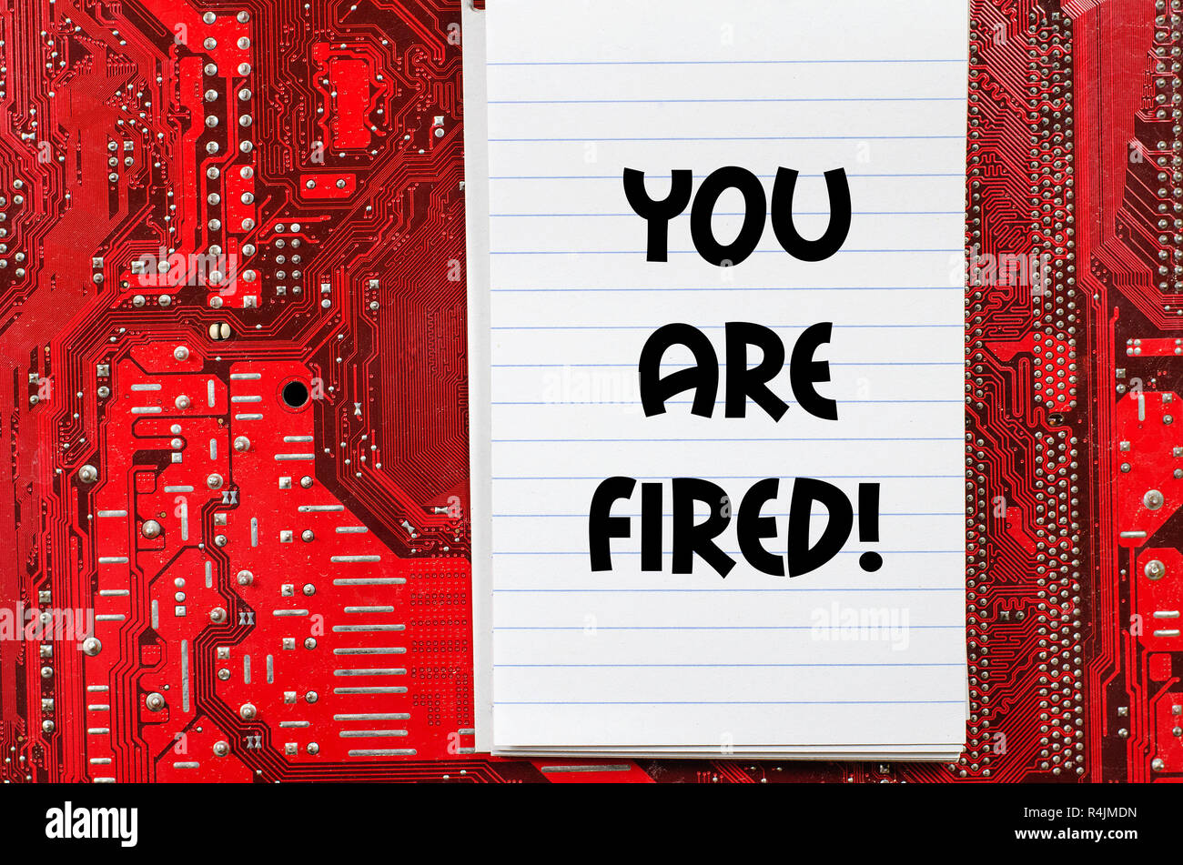 Fired text hi-res stock photography and images - Alamy