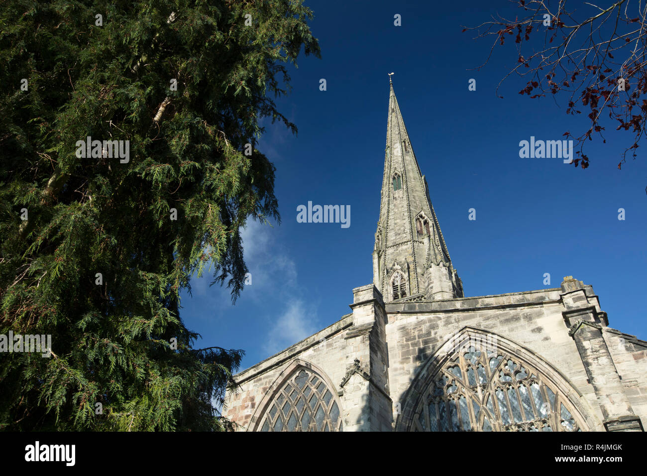 Ashbourne, Derbyshire, UK: October 2018: Saint Oswalds Parish Church ...