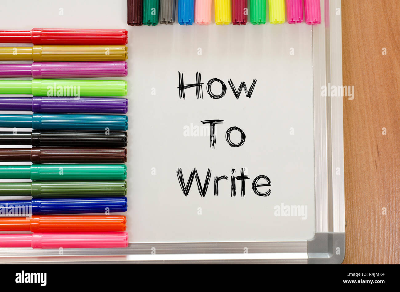 How to write text concept Stock Photo - Alamy