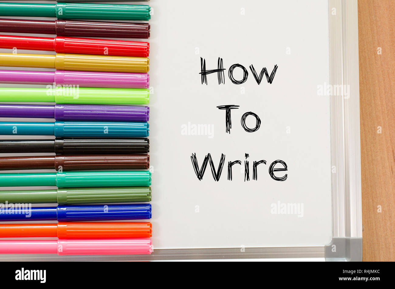 How to write text concept Stock Photo - Alamy