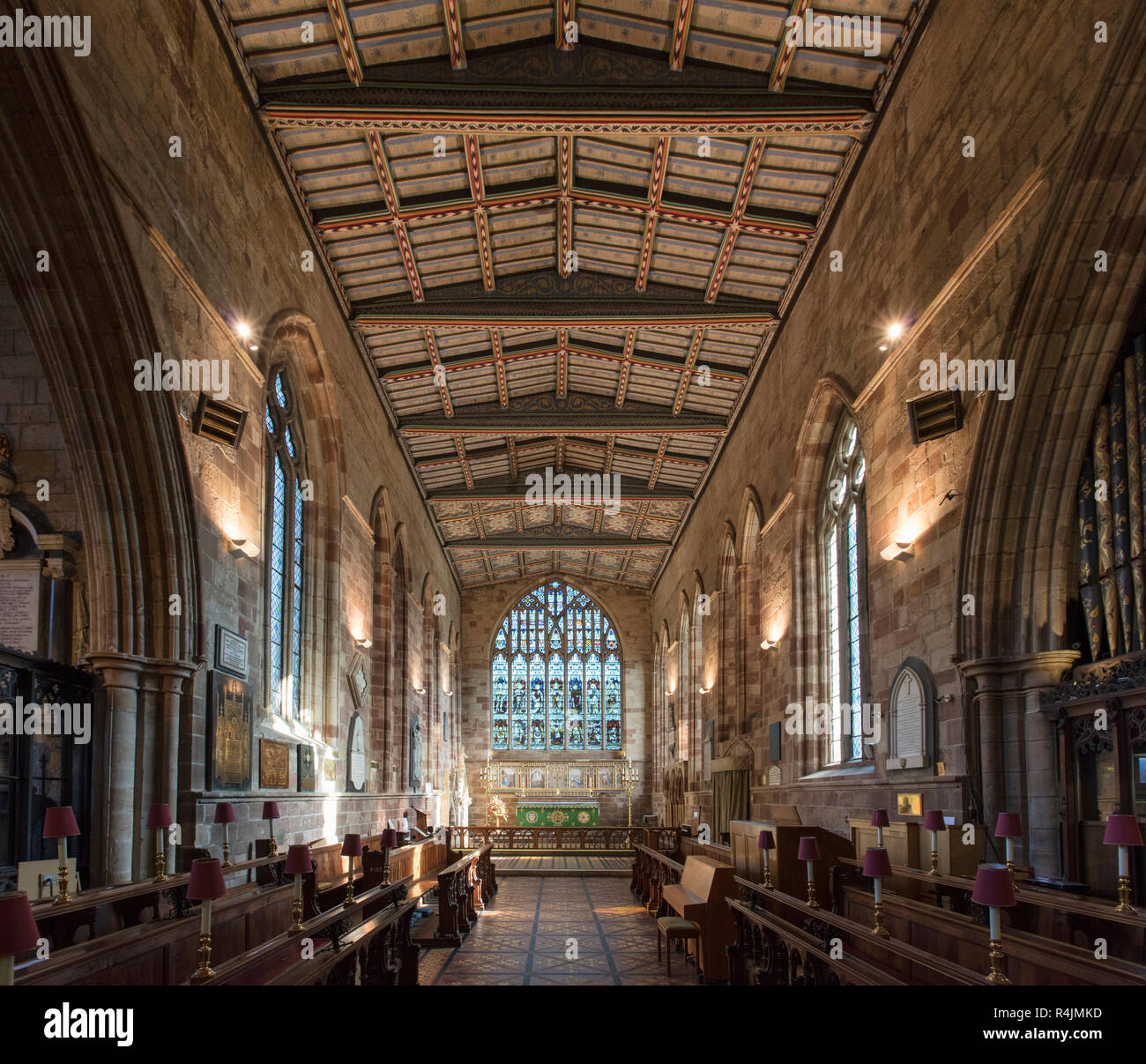 Ashbourne, Derbyshire, UK: October 2018: Saint Oswalds Parish Church ...