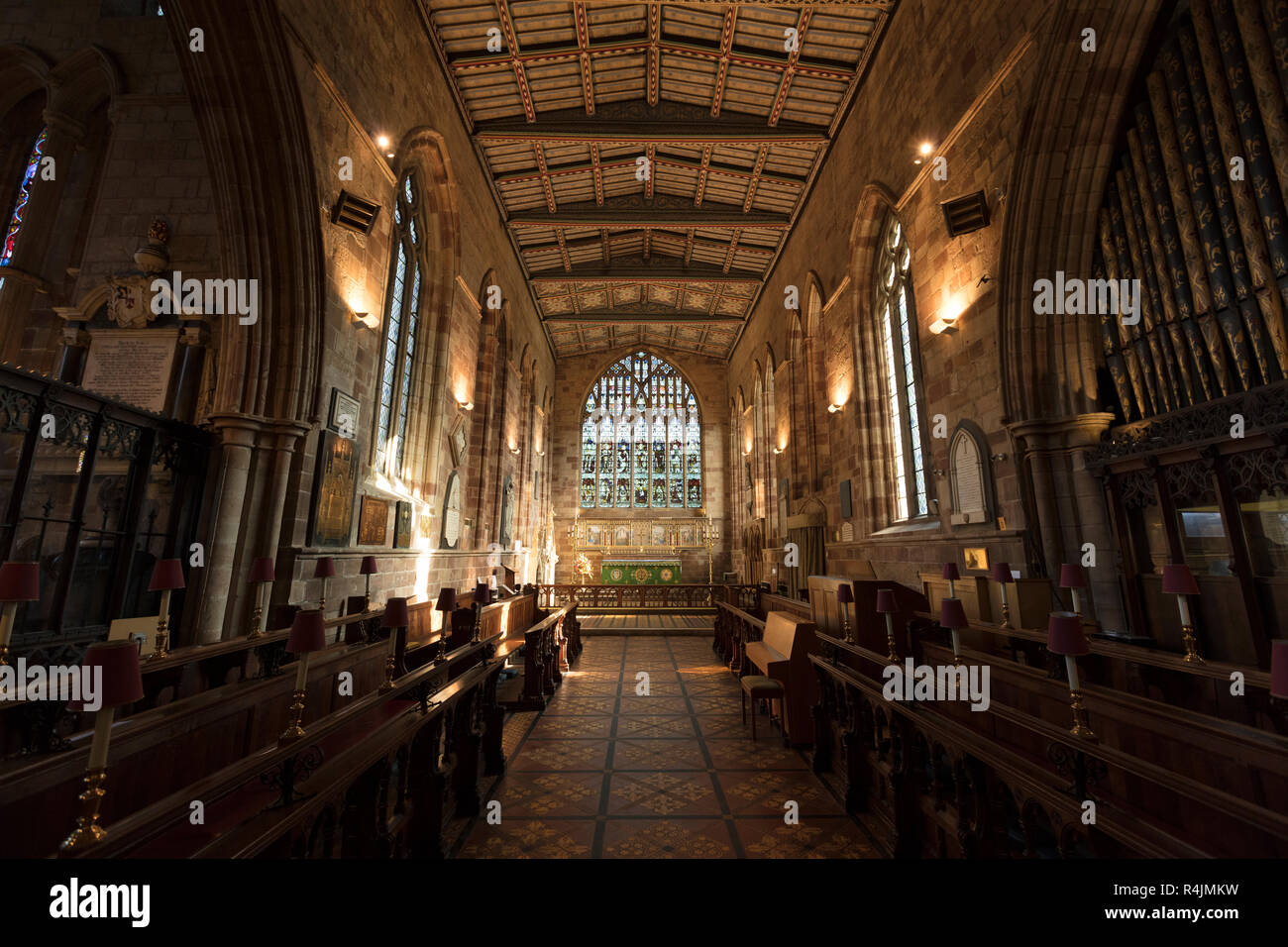 Ashbourne, Derbyshire, UK: October 2018: Saint Oswalds Parish Church ...