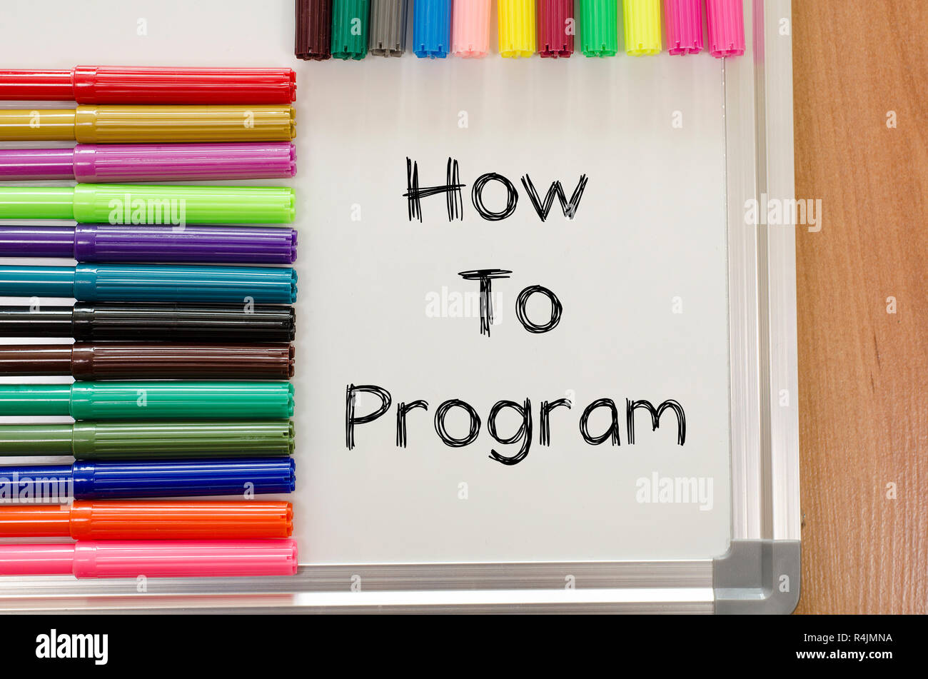 How to program text concept Stock Photo - Alamy