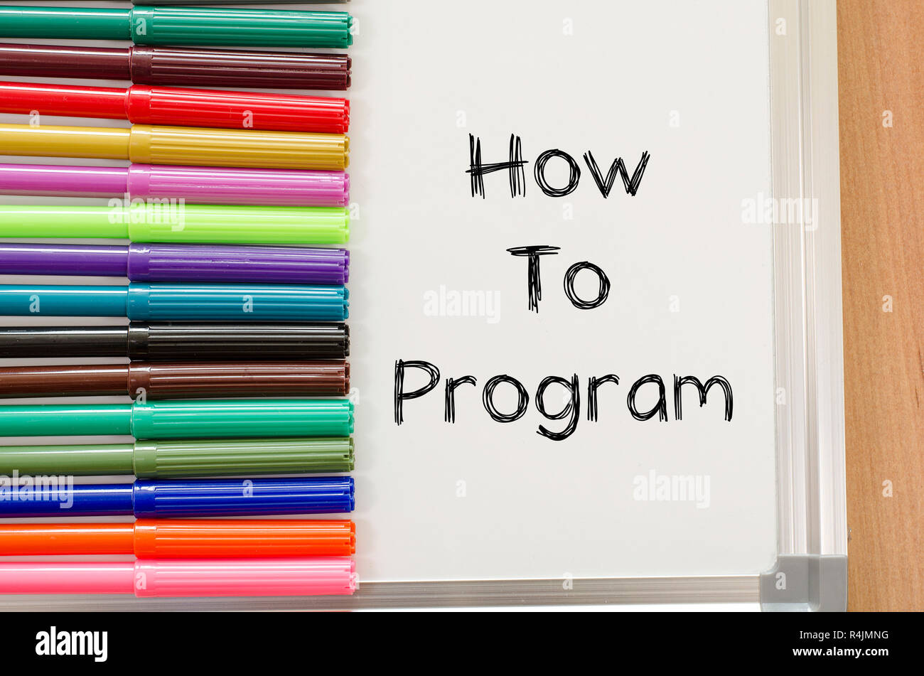 How to program text concept Stock Photo - Alamy