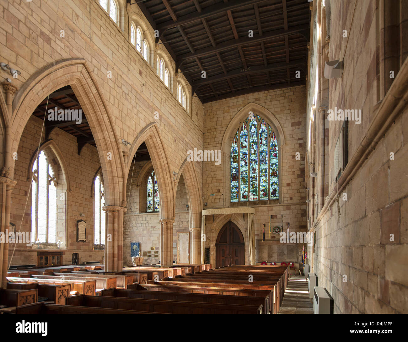 Ashbourne, Derbyshire, UK: October 2018: Saint Oswalds Parish Church ...