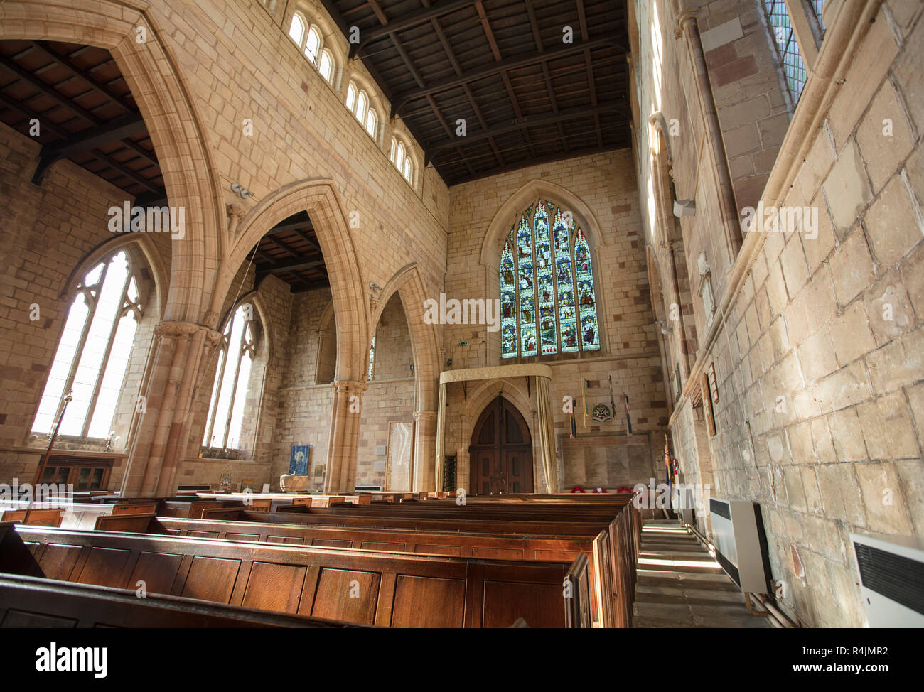Ashbourne, Derbyshire, UK: October 2018: Saint Oswalds Parish Church ...