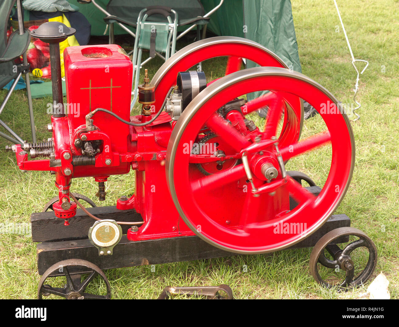 Vintage stationary engine at Lincoln steam rally Stock Photo - Alamy