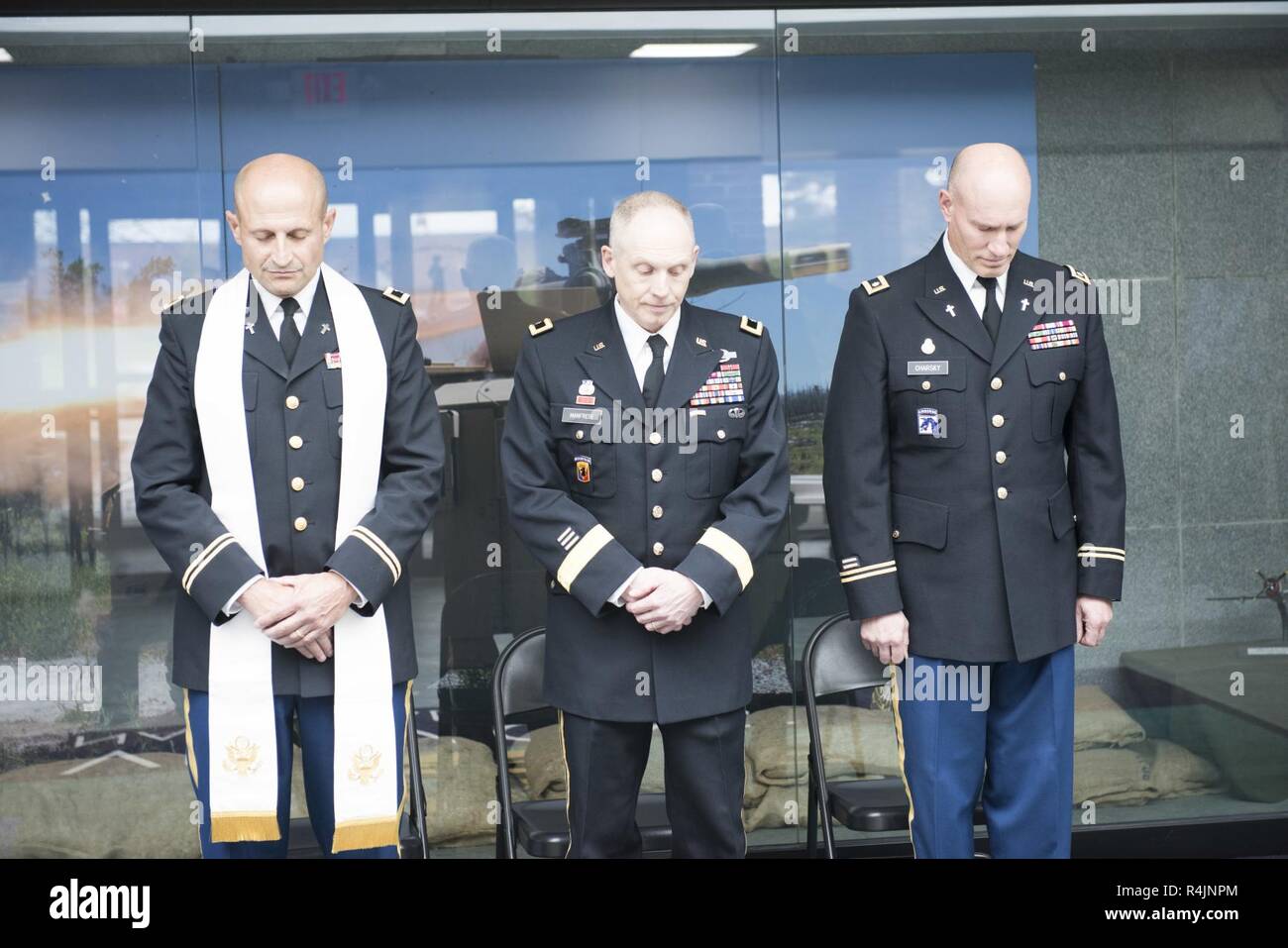 The Joint-Force Headquarters, Vermont National Guard, conducted a Passing of the Stole Ceremony ...