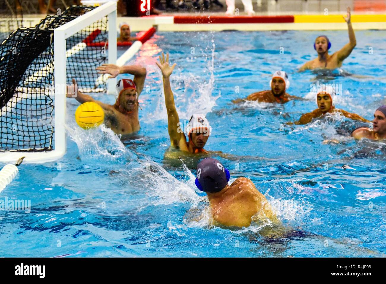 U.S. Air Force Academy -- Luke Andres shoots and scores a goal past ...