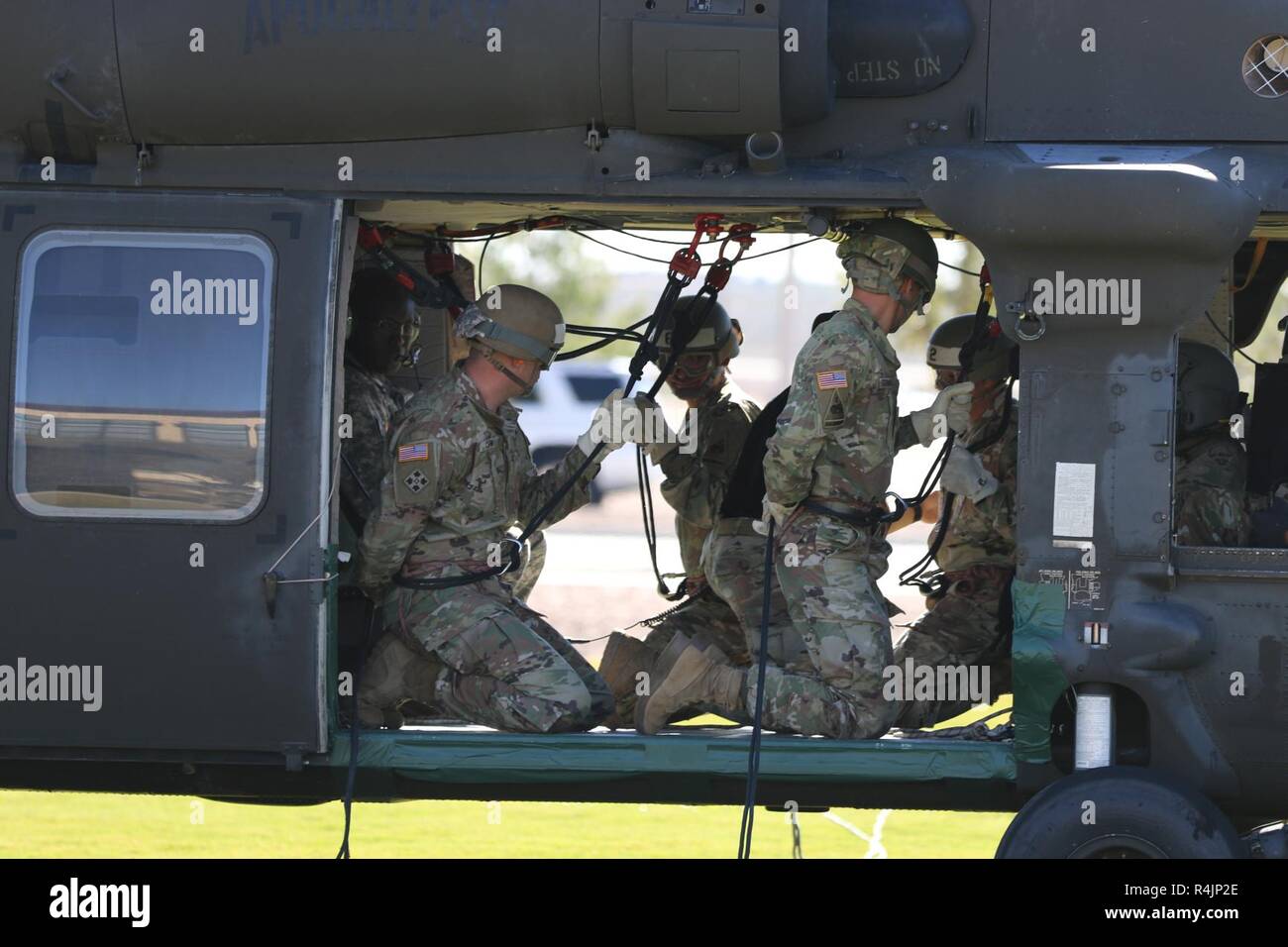 U s army uh 60 blackhawk helicopter with the combat aviation brigade hi ...