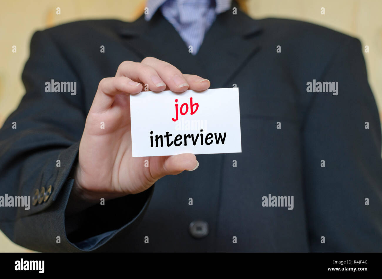 Job interview text concept Stock Photo - Alamy