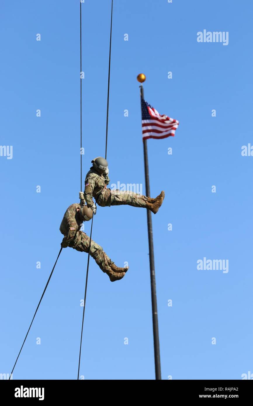 The American flag located at the 1st Armored Division headquarters ...