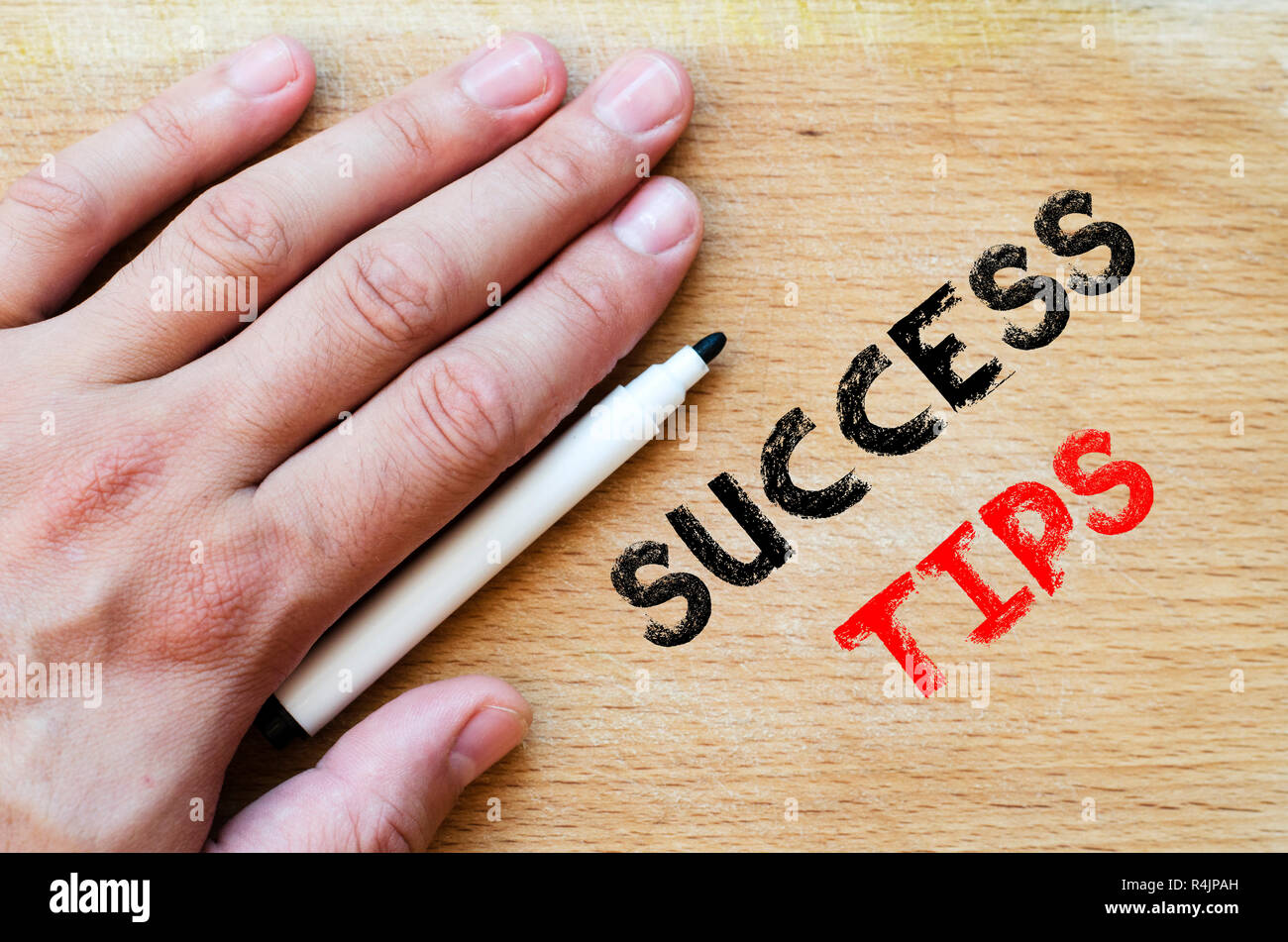 Success tips text concept Stock Photo - Alamy
