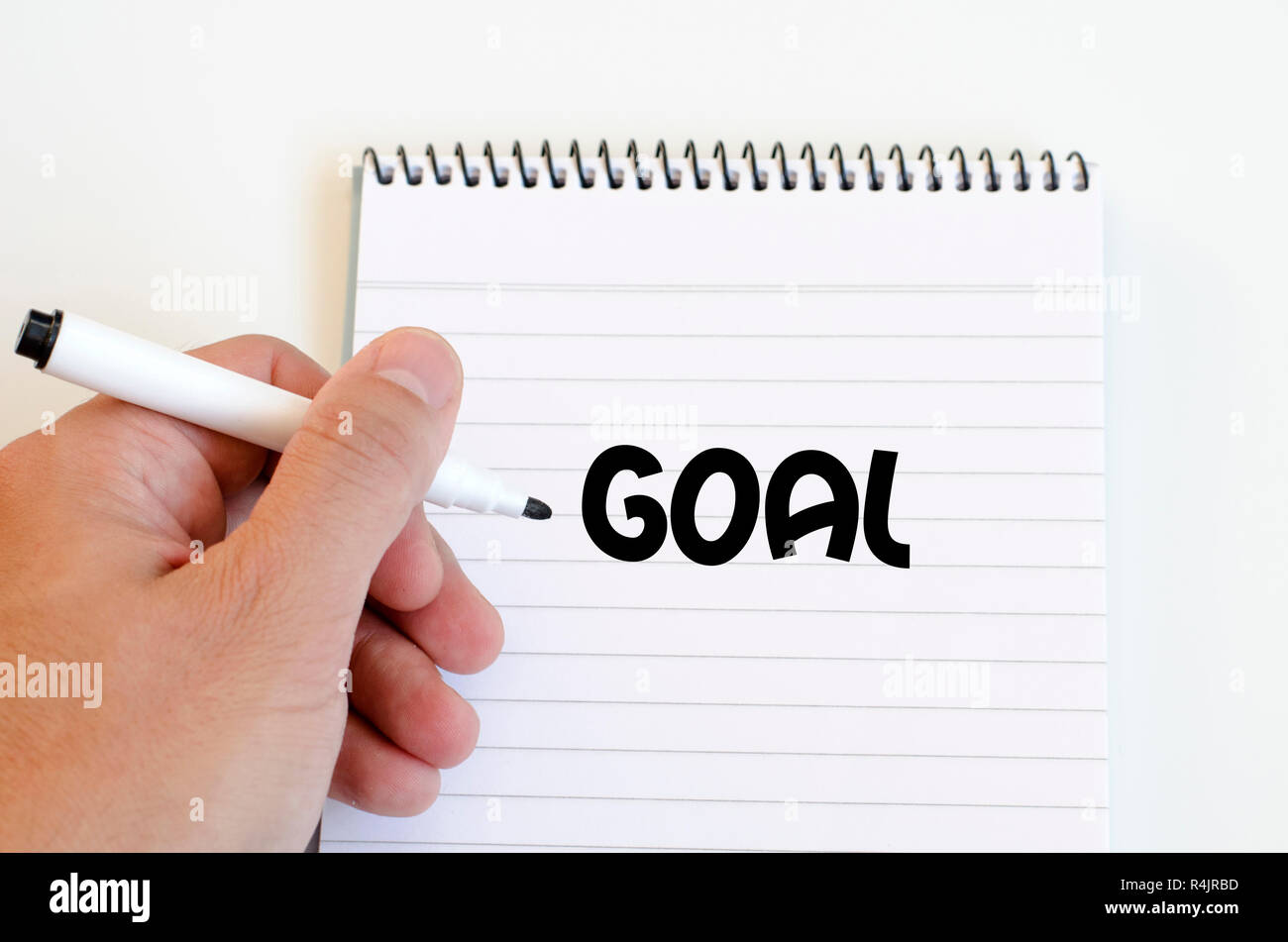 Goal text concept Stock Photo - Alamy