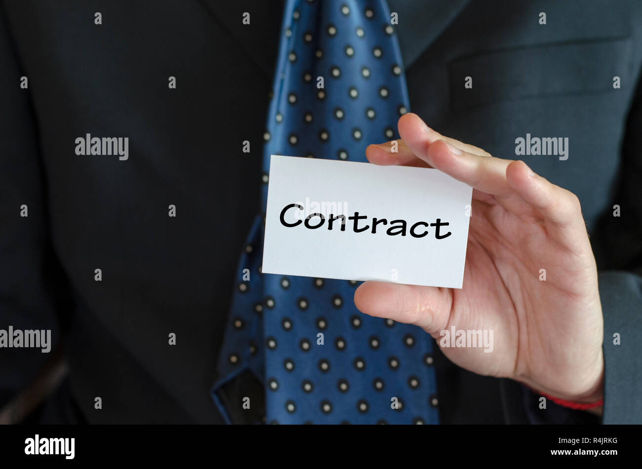 Contract text concept Stock Photo - Alamy