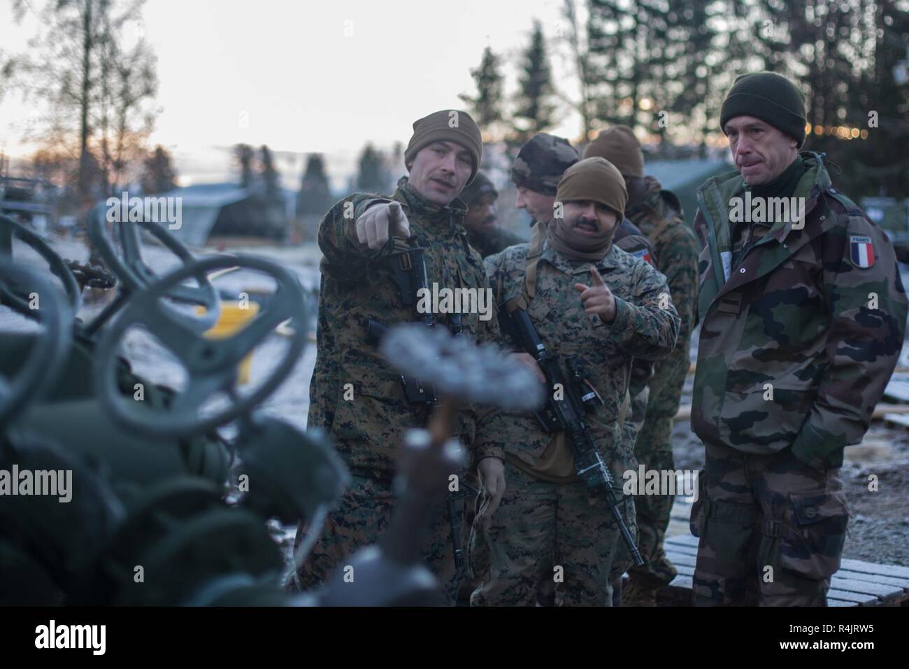 U.S. Marines with 8th Engineer Service Battalion, 2nd Marine Logistics ...