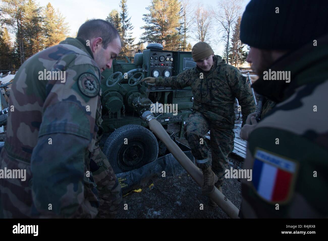 U.S. Marines with 8th Engineer Service Battalion, 2nd Marine Logistics ...