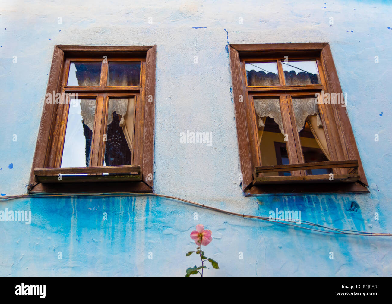 Traditional Turkish Village Windows Stock Photo - Alamy