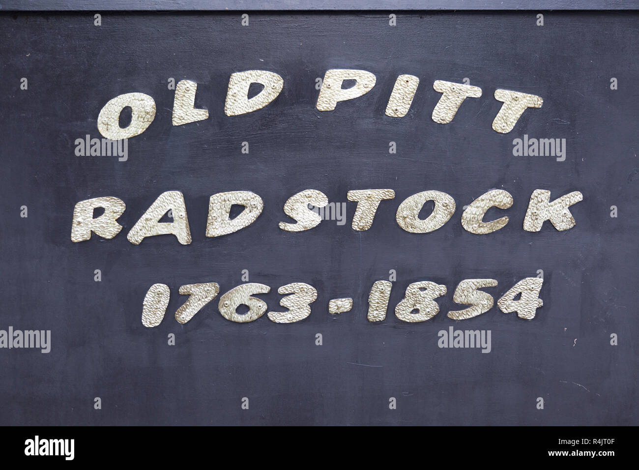 Old coal trolley waggon car Old Pit, 1763-1854, Somerset coalfield ...