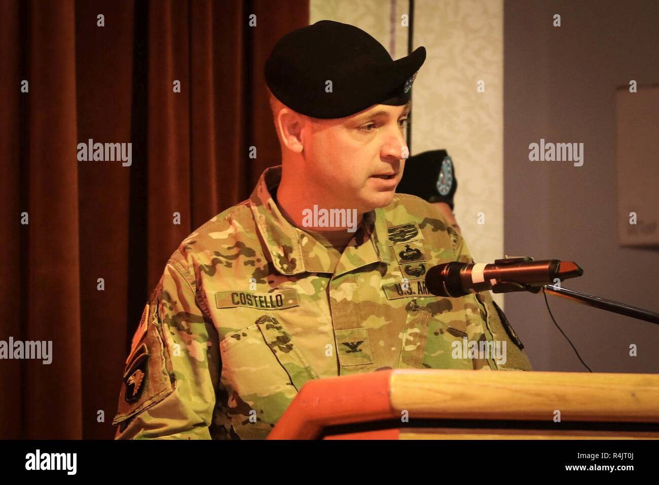 Col. Patrick Costello, the commander of the 38th Air Defense Artillery ...
